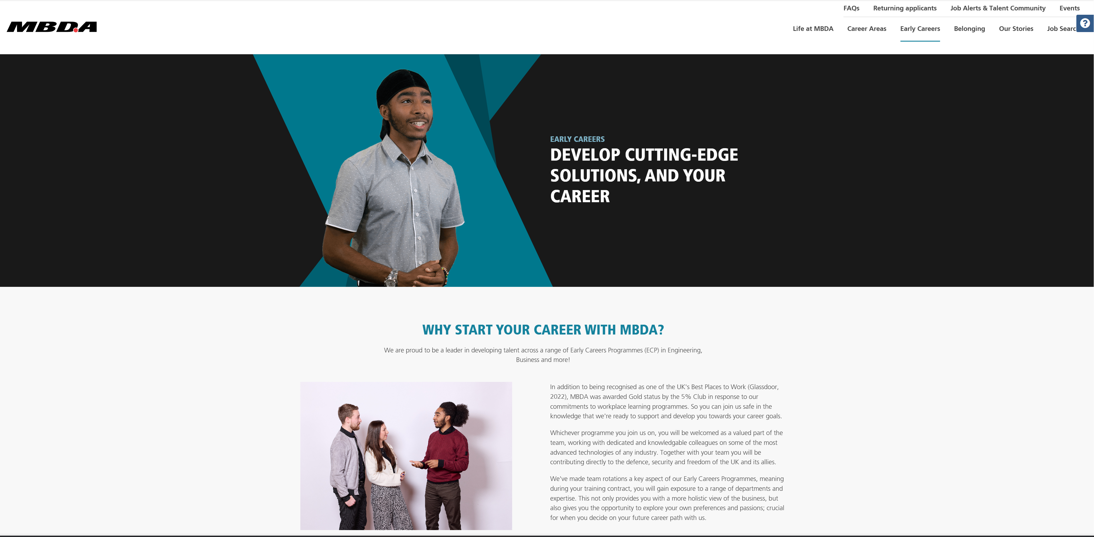 Early Careers :: MBDA Careers